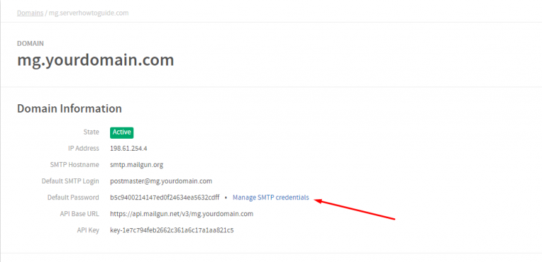 Mailgun Manage Smtp Credentials Dracula Servers Tutorials