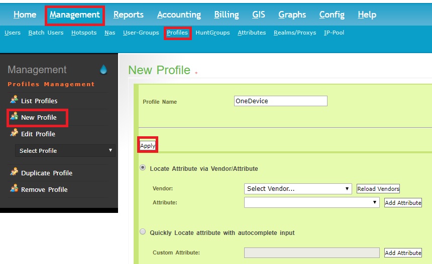 Createfreeradiusprofile Dracula Servers Tutorials
