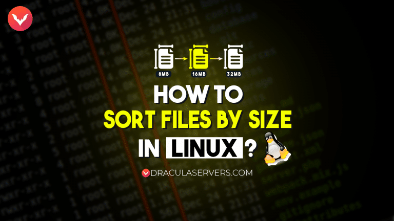 How To Sort Files By Size In Linuxunix Dracula Servers Tutorials