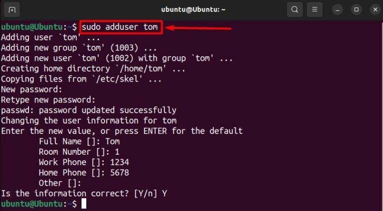 A Step By Step Guide To Adding Users To Ubuntu Dracula Servers Tutorials