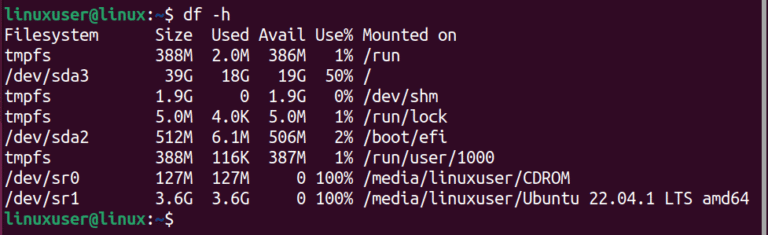 How to Check Disk Usage in Linux/Ubuntu? - Dracula Servers Tutorials