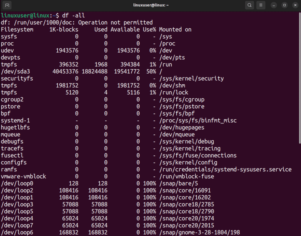 How to Check Disk Usage in Linux/Ubuntu? - Dracula Servers Tutorials