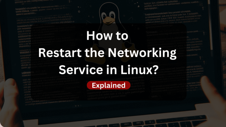 How To Restart The Networking Service In Linux Dracula Servers Tutorials
