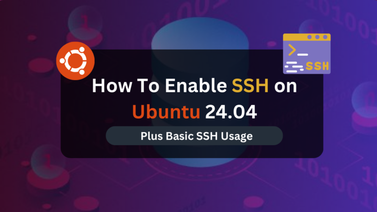 How To Enable Ssh On Ubuntu 2404 Basic Ssh Usage Dracula Servers Tutorials