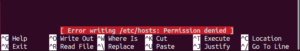 How to Fix: Error Writing /Etc/hosts - Permission Denied in Ubuntu? - Dracula Servers Tutorials
