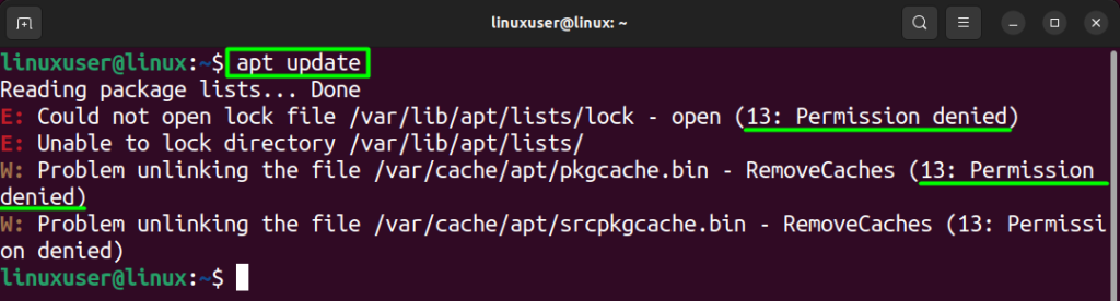 How to Fix “Must Run as Root” Ubuntu Error? - Dracula Servers Tutorials