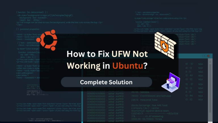 How To Fix Ufw Not Working In Ubuntu Dracula Servers Tutorials 0327