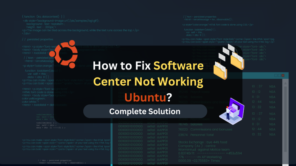 How to Fix Ubuntu Software Center Not Working? - Dracula Servers Tutorials