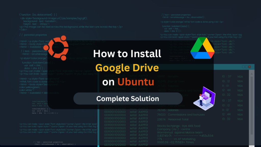 How to Install Google Drive on Ubuntu - Dracula Servers Tutorials