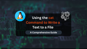 How to Use the cat Command to Write a Text to a File - Dracula Servers ...